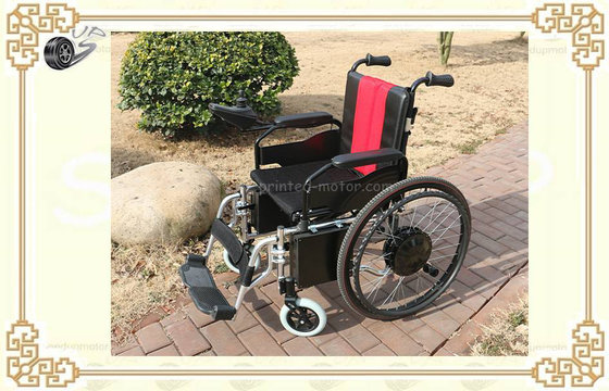 Electric and Hand-actuated Hub Motor Wheelchair with Foldable Aluminum Alloy Frame
