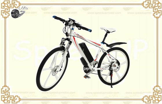 Brushless Hub Motor 26" Lithium Battery Bicycle , Li-ion Mountain Electric Bike for Men