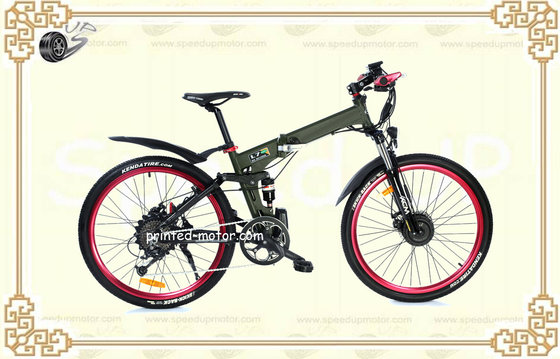 Li-ion Foldable Electric Bicycle , 26 Inch Folding Mountain E-bike with 250w HUB Motor
