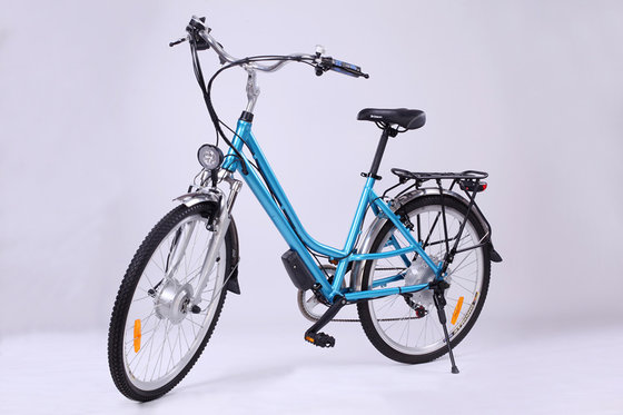 Aluminium Frame 26" Wheel Small Lady’s Ebike , Li-ion Battery City Style Electric Bicycle