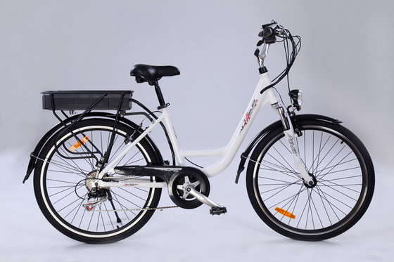 26" Portable Lithium Battery Bicycle with Middle Brushless Motor DC 36V 8Ah V Brake
