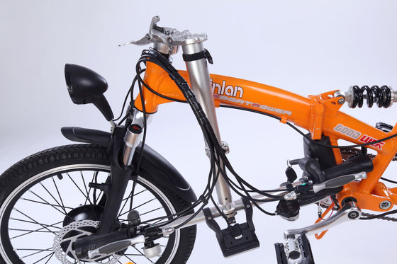 20" Small Portable Foldable Electric Bicycle for Kids / Children , Aluminum Alloy Frame