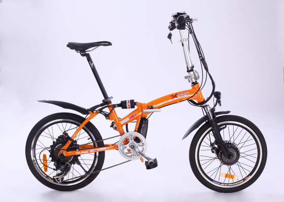20" Small Portable Foldable Electric Bicycle for Kids / Children , Aluminum Alloy Frame