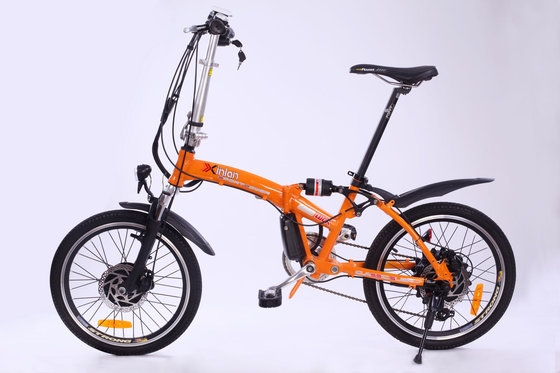 20" Small Portable Foldable Electric Bicycle for Kids / Children , Aluminum Alloy Frame