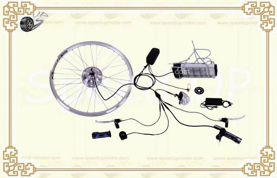 Easy Install 36V DC Hub Motor Ebike Conversion Kit , Rear Rack Type Lithium Battery Kits