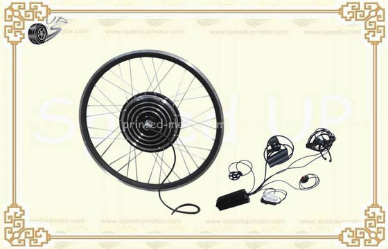 Brushless Gearless Hub Motor 36V 500W Ebike Conversion Kit , Electric Bicycle Motor Kits