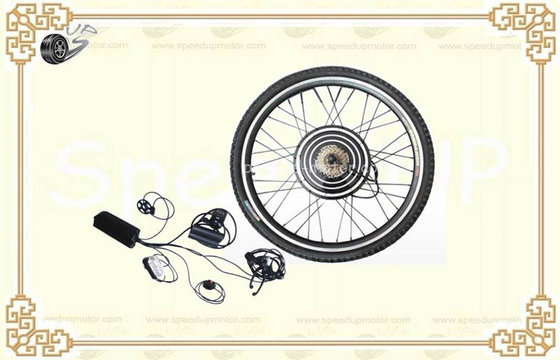 Brushless Gearless Hub Motor 36V 500W Ebike Conversion Kit , Electric Bicycle Motor Kits