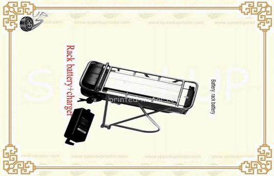 36V 10AH With Aluminium Case Lithium Electrical Bike Battery , Rear Rack Type