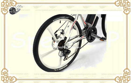 Brushless Hub Motor 26" Lithium Battery Bicycle , Li-ion Mountain Electric Bike for Men