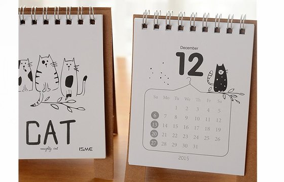 Art Paper Photo Greeting Cards , Handmade Greeting Cards With Desktop Calendar 2016