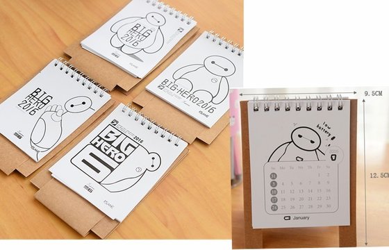 Art Paper Photo Greeting Cards , Handmade Greeting Cards With Desktop Calendar 2016