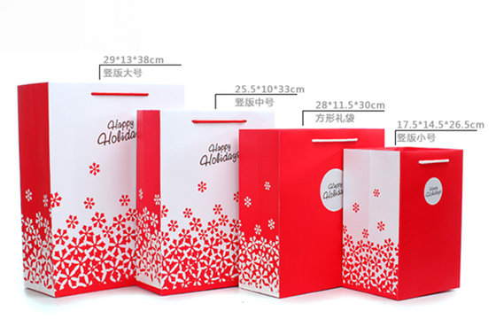 Offset Kraft Paper Gift Bags , Personalized Gift Bags Custom Logo Printing