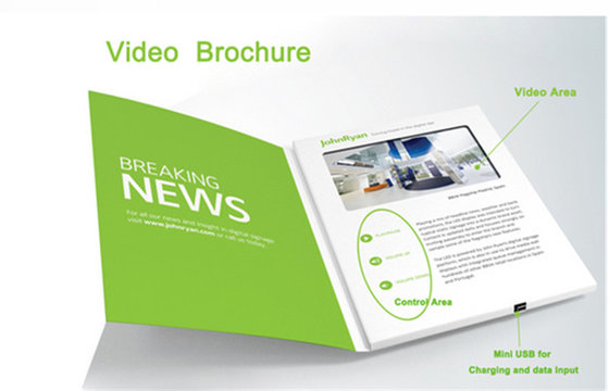 LCD Video Greeting  Card For Promotion Business /  Wedding Invitation