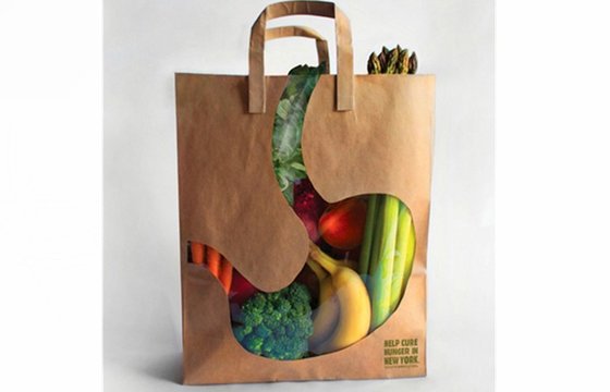 Custom Printing  Brown / White Kraft Paper Bags Shopping Bag CMYK