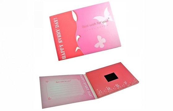 Custom Paper Greeting Card Brochure Free Printable Greeting Cards 4.3 Inch Lcd