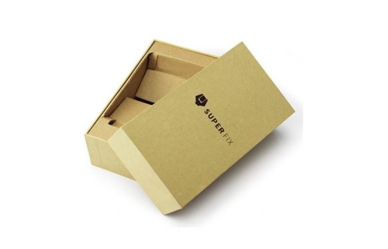Recyclable Yellow Cardboard Gift Boxes Right Angle Customized