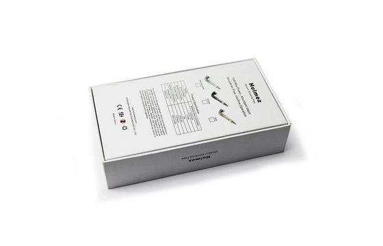 White Paperboard Base And Lid Gift Boxes Customized Text  Printing
