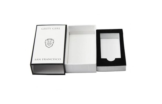Drawer Type Cardboard Gift Boxes With Customized Shaped Foam Insert