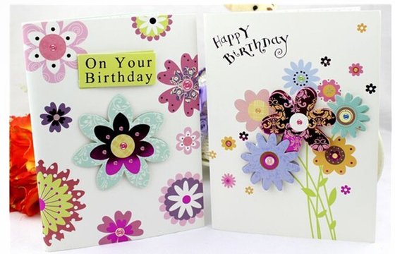 Custom Paper Birthday Gift Card Music Card With Happy Birthday Song