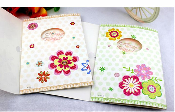 Custom Paper Birthday Gift Card Music Card With Happy Birthday Song
