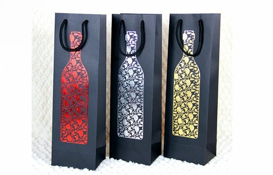 Jute Wine Christmas Wine Bags Wine Carrying Bag Foldable Fashion