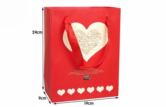 Wedding Gift Bags Foldable Paper Bags Offset Customized Recyclable