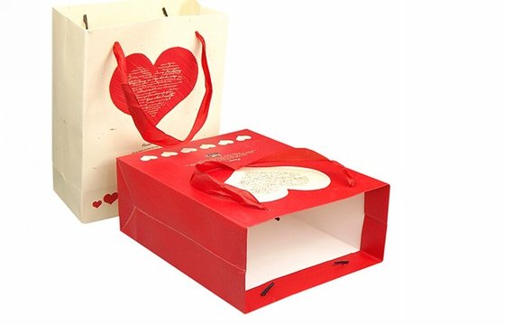 Wedding Gift Bags Foldable Paper Bags Offset Customized Recyclable