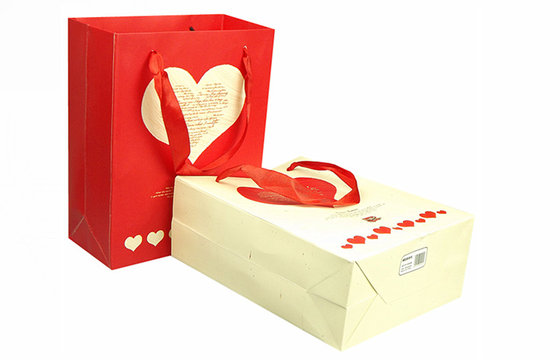Wedding Gift Bags Foldable Paper Bags Offset Customized Recyclable