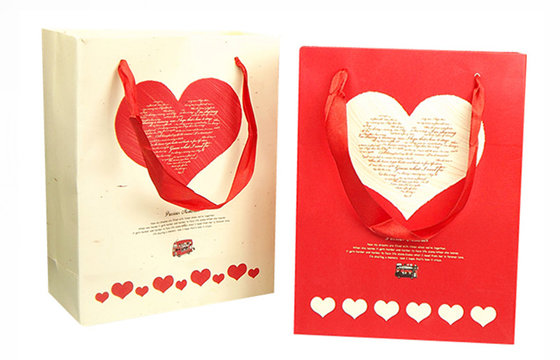 Wedding Gift Bags Foldable Paper Bags Offset Customized Recyclable