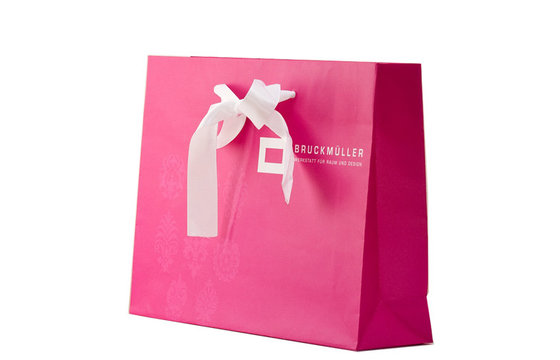Red high Quality Paper Bowknot Printing Paper Gift Bags For Holiday
