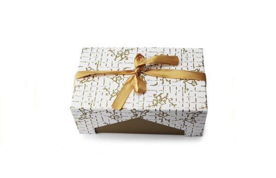 Both Side Open Designed Cardboard Gift Boxes With Butterfly Tie