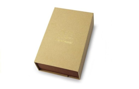 Gold Stamping Folding Magnet Gift Boxes With PVC And Paper Card Insert