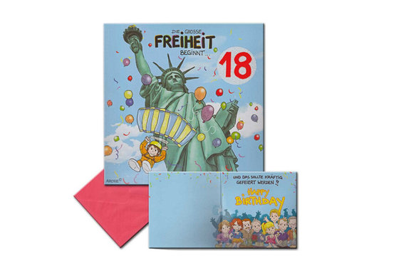 4 Color Children Funny Greeting Cards Music Sound Printing Folded