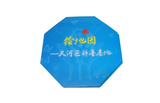 4C Magic Octagon Printing Box Packaging Thick Paper Map Surface Glossy Lamination