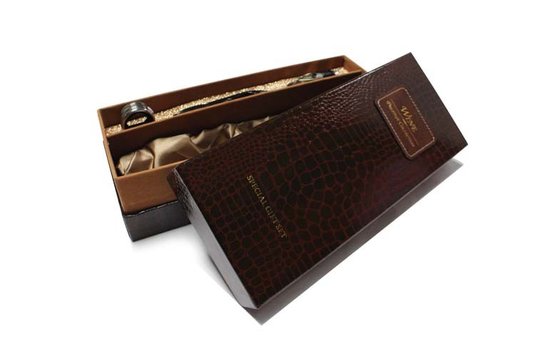 Wine Bottle Accessory Custom Packaging Box PU Leather Eco - friendly OEM ODM