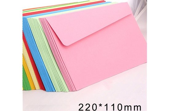 Orange Blue Yellow Paper Packaging Bags Envelopes Bags Recycle