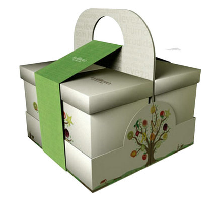 Recycled Cardboard Gift Boxes , Rectangle / Square / Circular paper box