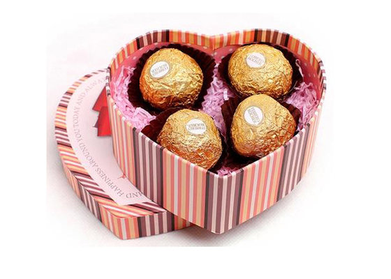 Stripe Pattern Different Size/Shape Cardboard Chocolate Strawberry Boxes