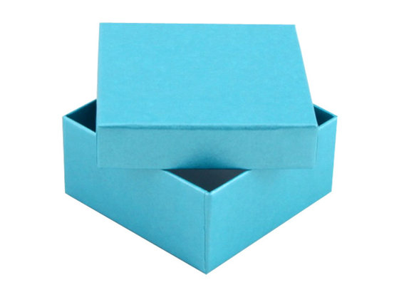 Blue Small Recycled Cardboard Gift Boxes , Matt Lamination