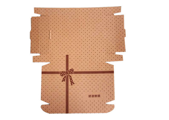 T-shirt Packaging Boxes Kraft Paper Rectangular Dots Packing Box For Shirt