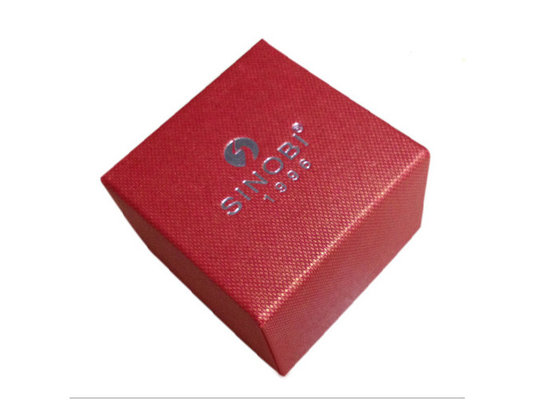 Red Luxury Gift Boxes Packaging / Wrist Watch Display Boxes With Lids