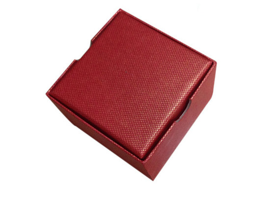 Red Luxury Gift Boxes Packaging / Wrist Watch Display Boxes With Lids