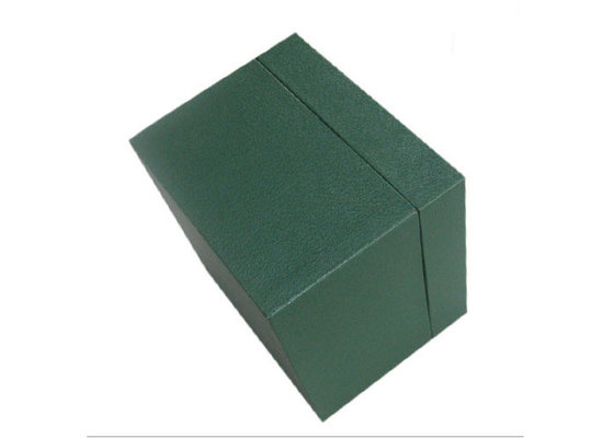 Green Square Handmade Plastic / Cardboard Display Boxes For Watches