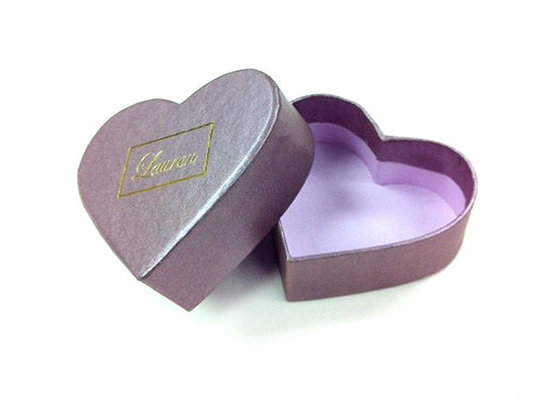 Exquisite Cardboard Display Boxes , Custom Heart Shaped Chocolate Boxes