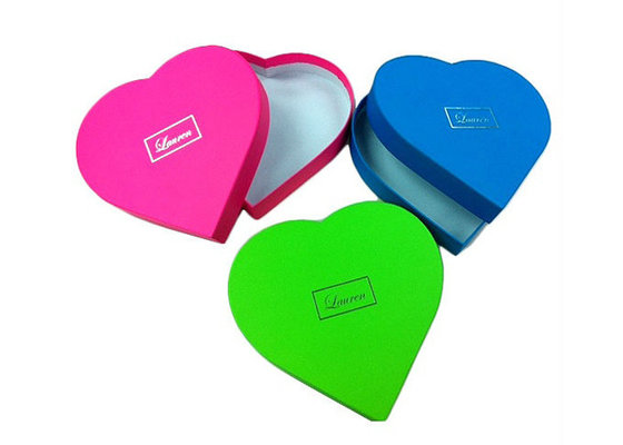 Exquisite Cardboard Display Boxes , Custom Heart Shaped Chocolate Boxes