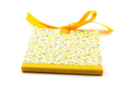 luxury vintage style cardboard CD/DVD packaging boxes CD case with ribbon
