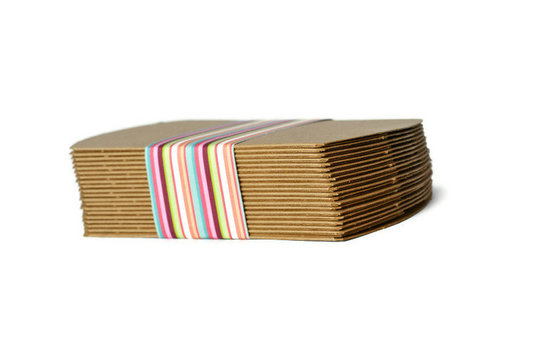 CMYK / PMS / Pantone Recycled Cardboard Gift Boxes , Kraft paper wedding pillow box