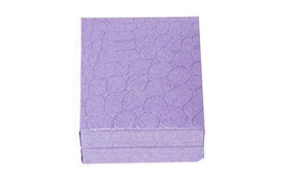 Custom Accepted Recycled Cardboard Gift Box Elegant Small Purple Jewelry Box
