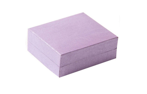 Custom Accepted Recycled Cardboard Gift Box Elegant Small Purple Jewelry Box