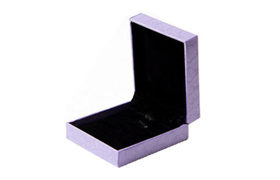Custom Accepted Recycled Cardboard Gift Box Elegant Small Purple Jewelry Box